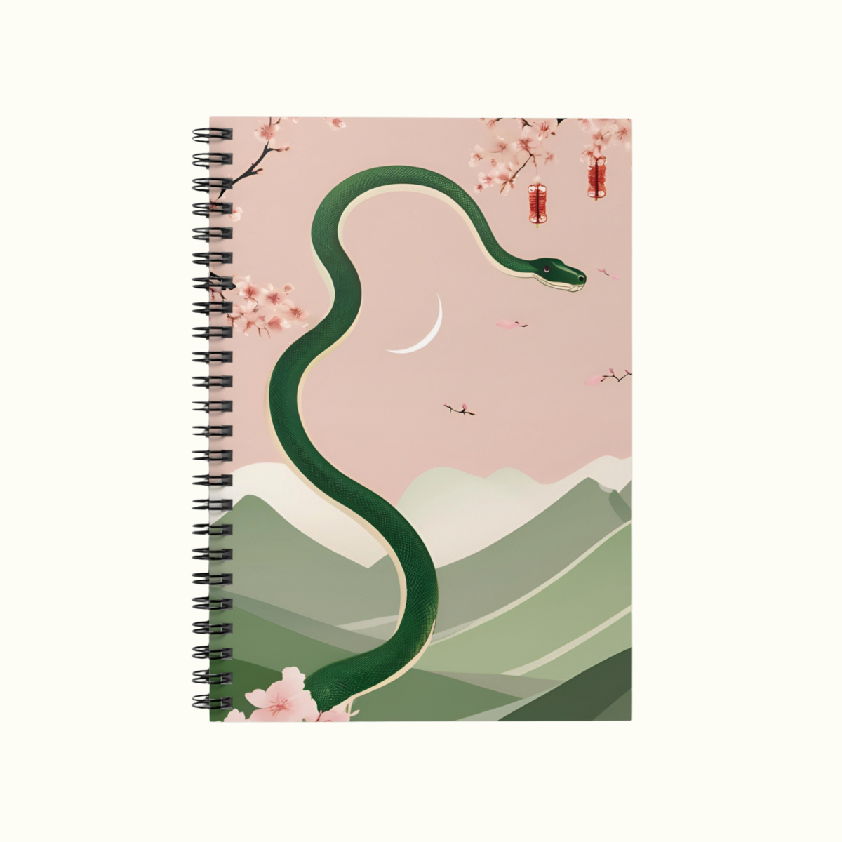 Ruled Line Spiral Notebook - Year of the Snake 2025 - Chinese Lunar Ye – Conscious Evolution Crew